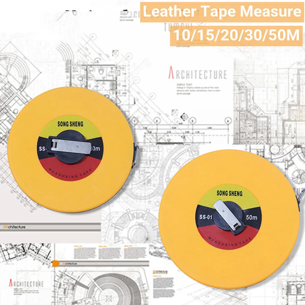 10M-15M-20M-30M-50M-Tape-Measure-Metric-Circular-Glass-Fiber-Leather ...