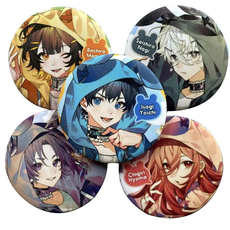 58mm-Anime-Blue-Lock-Brooches-for-Backpacks-Bachira-Hyouma-Badges-Round ...