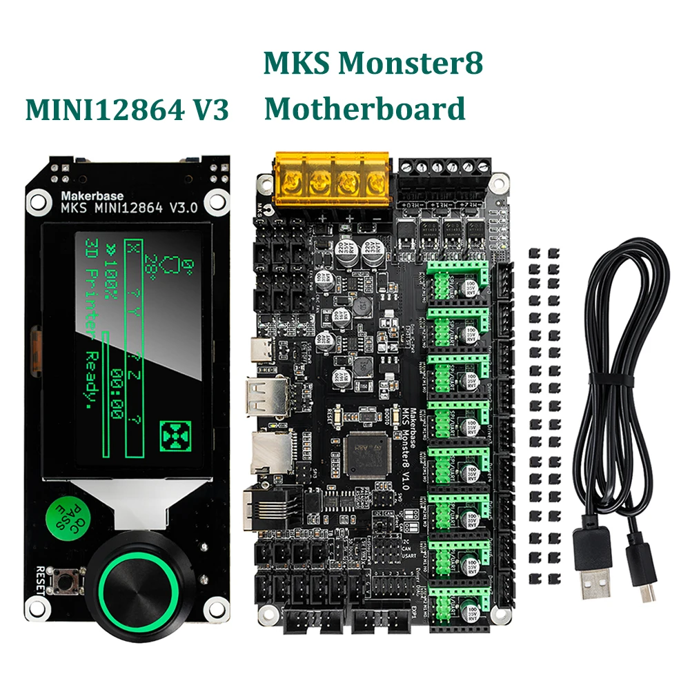 Makerbase Mks Monster8 Motherboard 32bit Control Board Diy 3d Printer ...