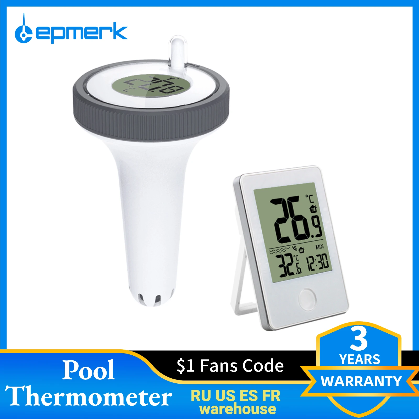 Digital Swimming Pool Thermometer Floating Outdoor Floating ...