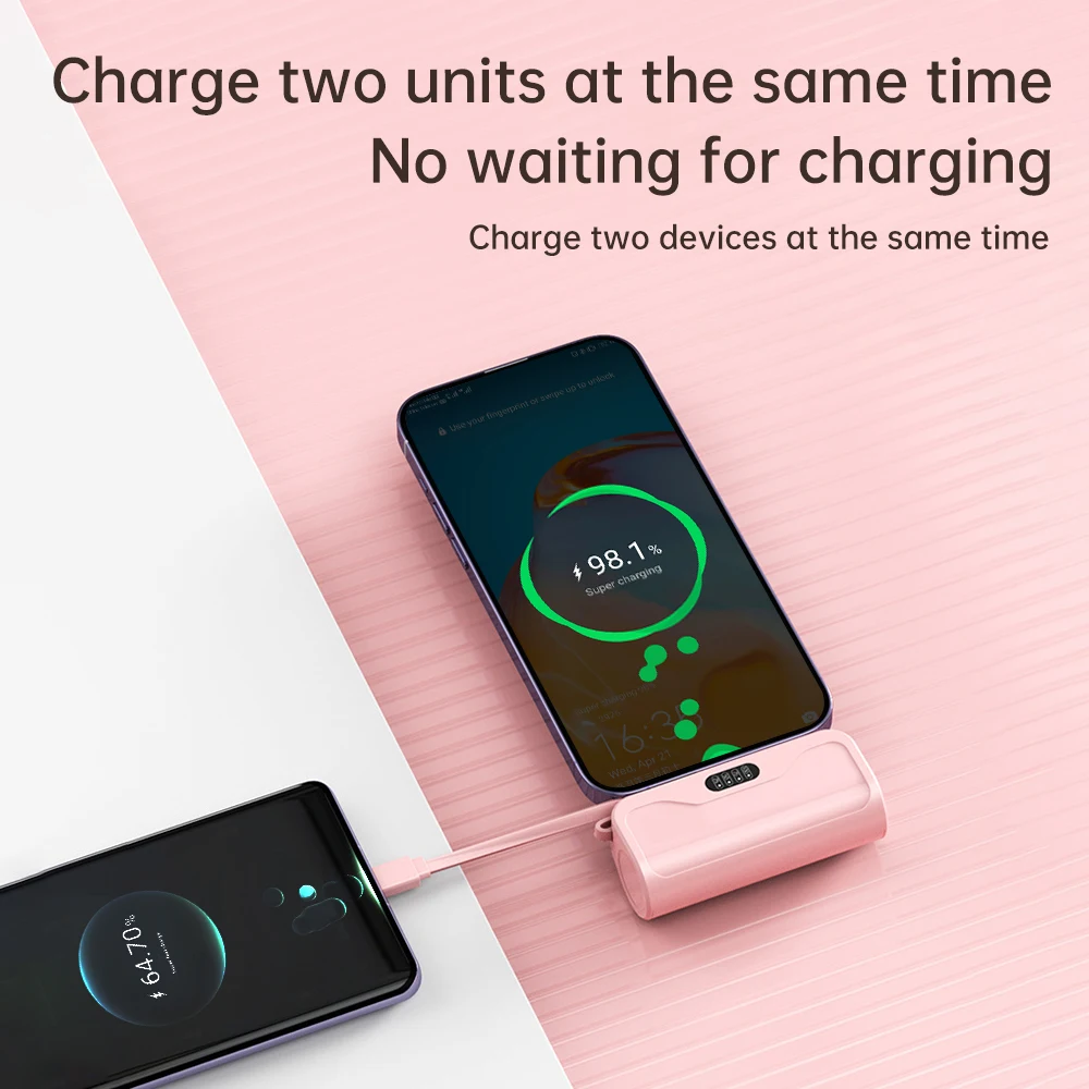 5W Type-C 18650/21700 Battery Charger Case DIY Power Bank Box For Phone ...