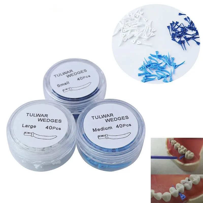 40Pcs-box-Dental-Tulwar-Wedges-Refill-Wedge-For-Sectional-Matrix-System ...