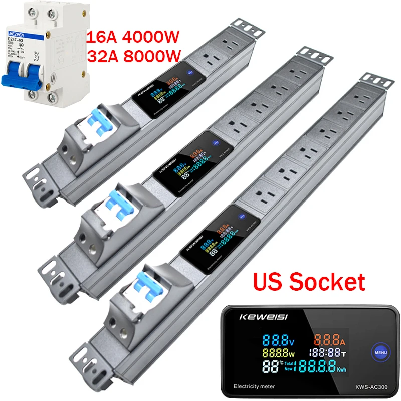 Network-Cabinet-PDU-Power-Strip-Distribution-Unit-Without-line-4000 ...