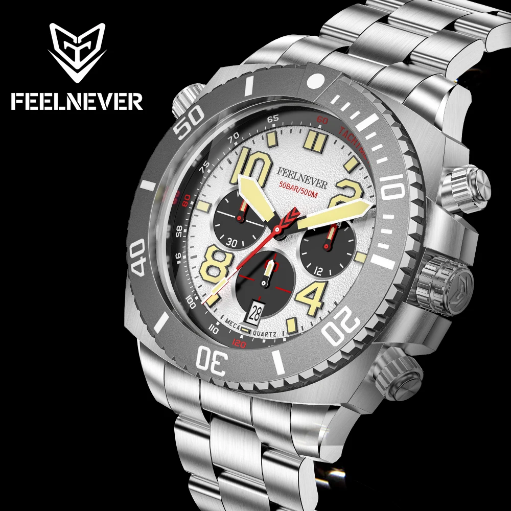 FeelNever-Prefessional-Sport-chronograph-Quartz-Watch-For-Men-Sapphire ...