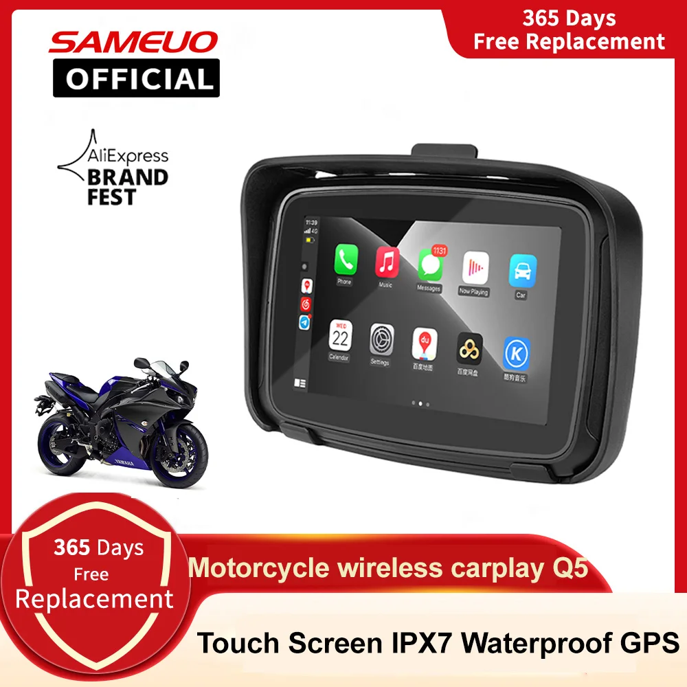 Motorcycle-Wireless-Carplay-HD-Touch-Screen-IPX7-Waterproof-GPS ...