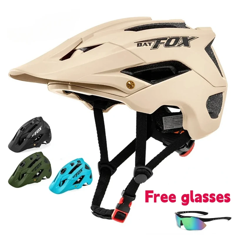 BATFOX-Outdoor-DH-MTB-Bicycle-Helmet-Integrally-molded-Road-Mountain ...