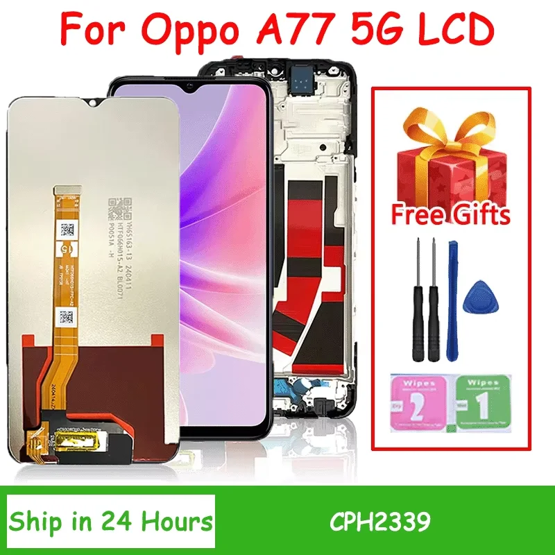 6.56"IPS LCD For Oppo A77 5G LCD Display With Frame Touch Screen Panel ...