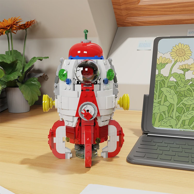 Pikmined-Captain-Olimar-S-S-Dolphin-Rocket-Model-Game-Spaceship-Space ...