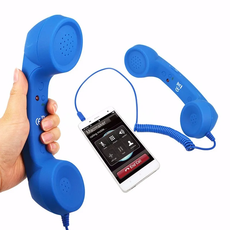 High quality retro classic Comfort telephone Handset 3.5mm Mini ...