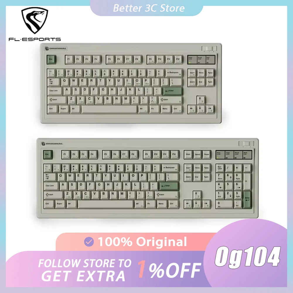 Fl-Esports-Og104-84-104keys-Mechanical-Keyboard-Tri-Mode-Bluetooth ...