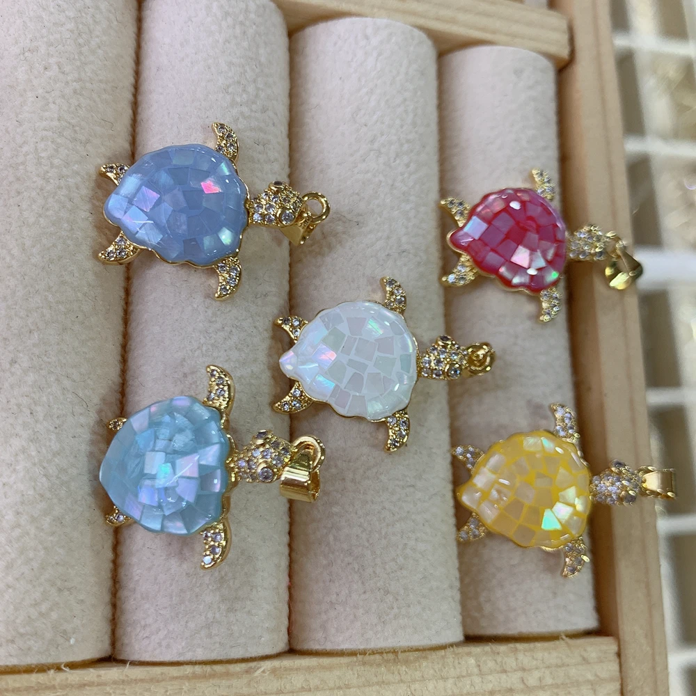 Fashion-Shell-Sea-Turtle-Pendants-Charms-For-Jewelry-Making-Women-DIY ...