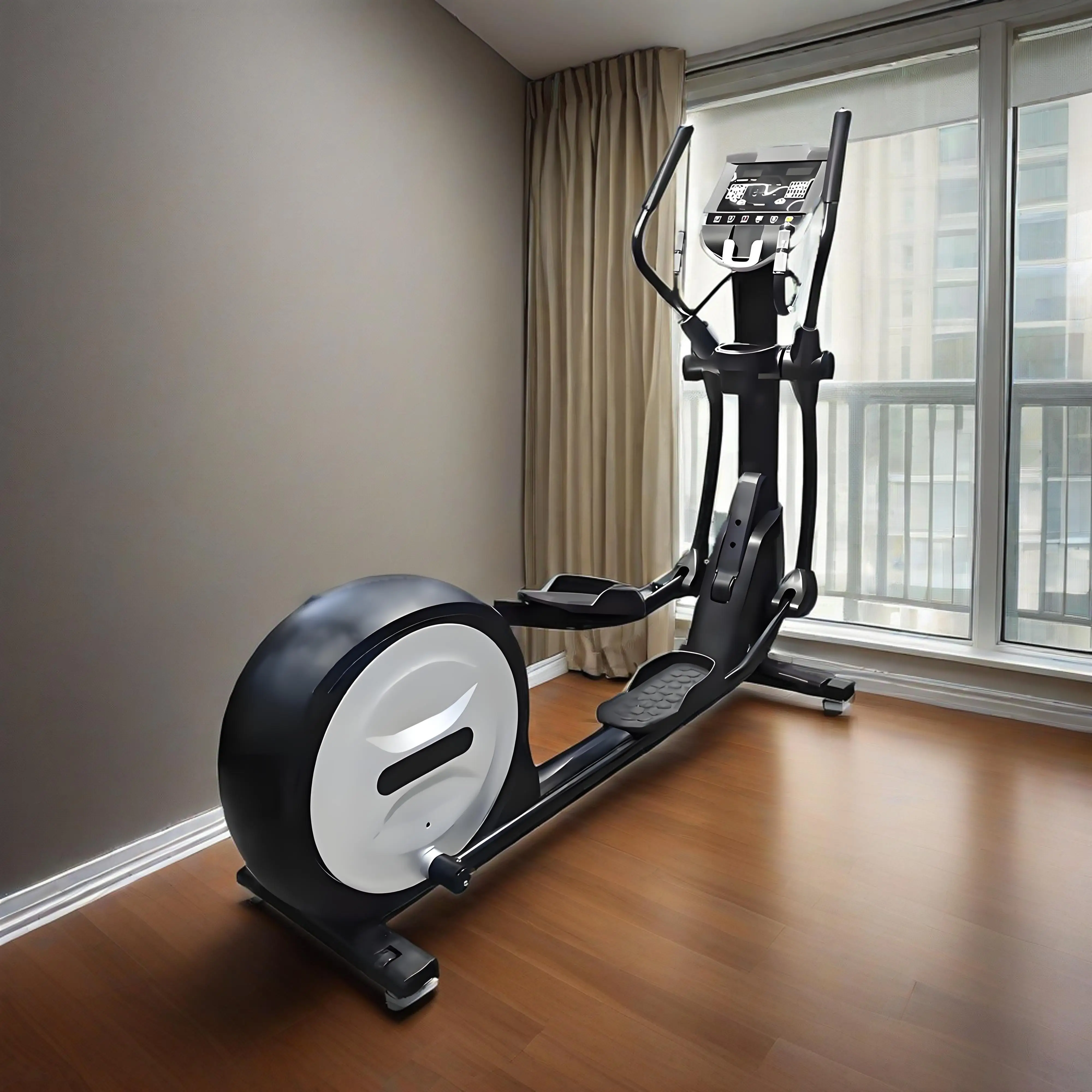 Commercial Electric Cross Trainer Gym Home Fitness Elliptical Machine ...