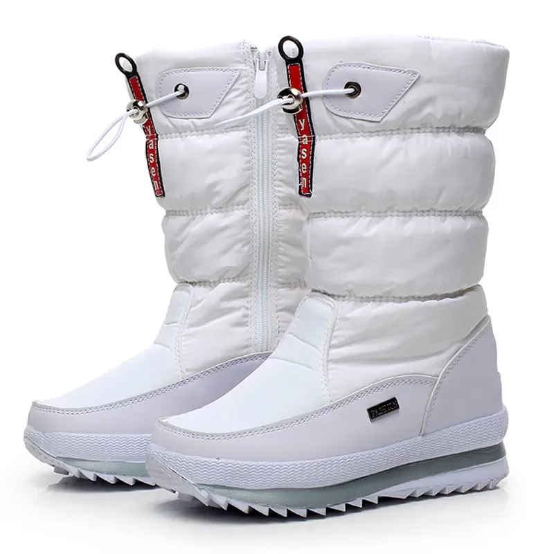 Botas-de-neve-com-plataforma-para-mulheres-pel-cia-grossa-imperme-vel ...