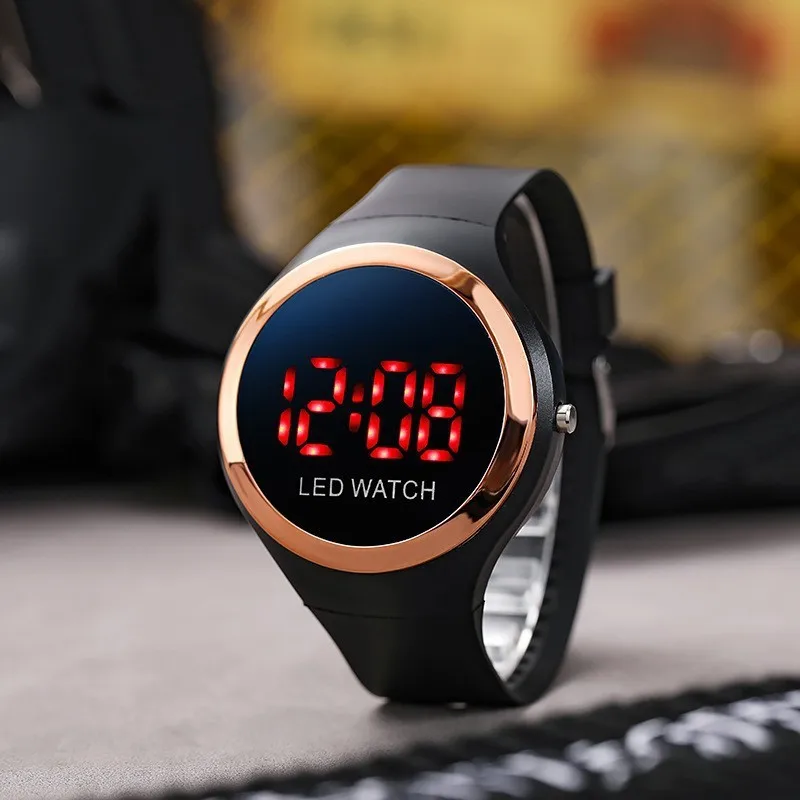 Led Watch Black Touch