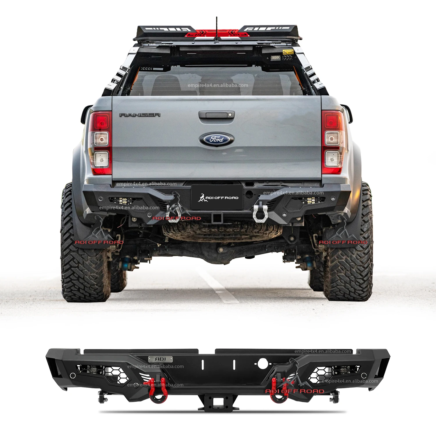 4x4-off-road-accessory-with-LED-shackle-bull-bars-Steel-front-bumper ...