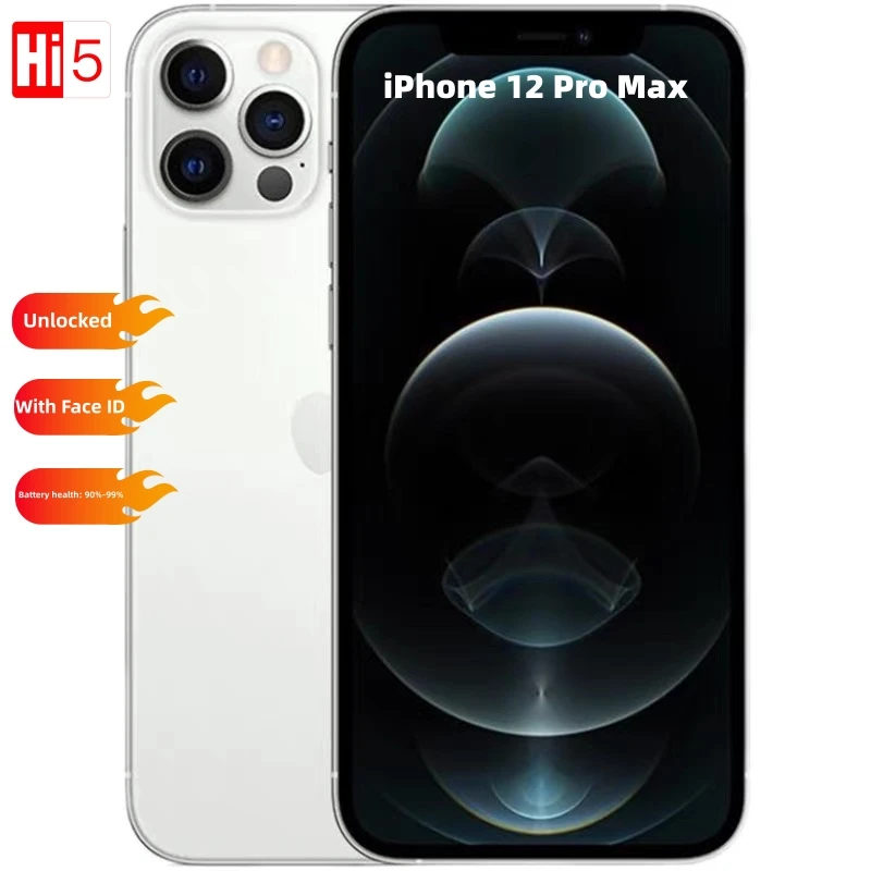 Original Apple Iphone 12 Pro Max 12pro Max 6.7 "ios A14 Biônico Chip ...