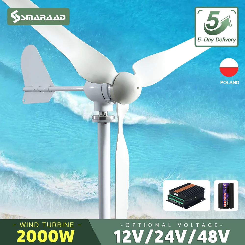 2000w-2kw-Horizontal-Wind-Turbine-Generator-12V-24V-48V-Free-Energy ...