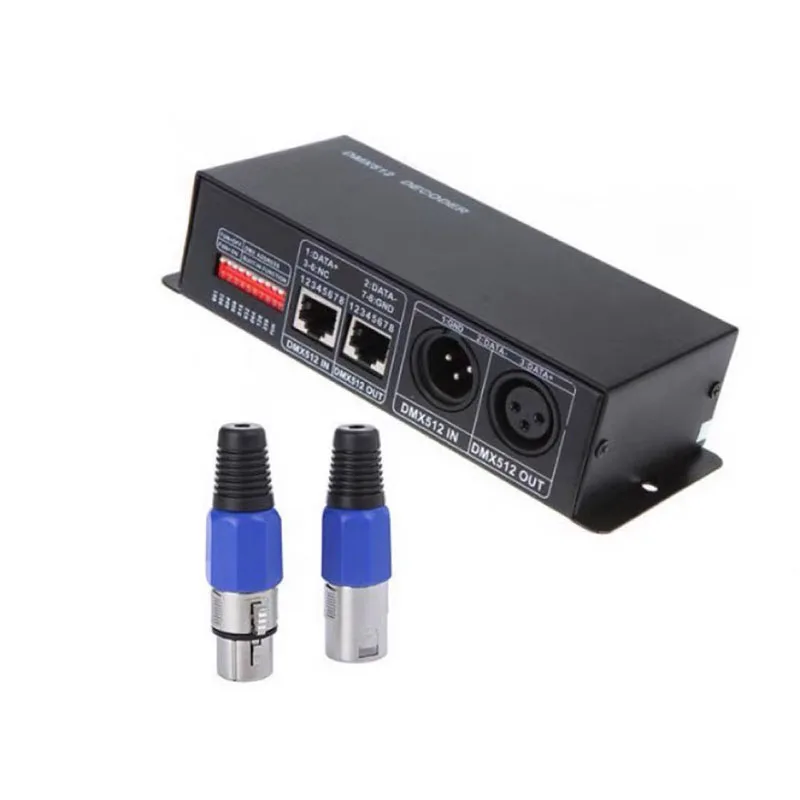 DMX Decoder RGB LED 3 channels 12A led DMX512 Decoder for RGB,led dmx ...