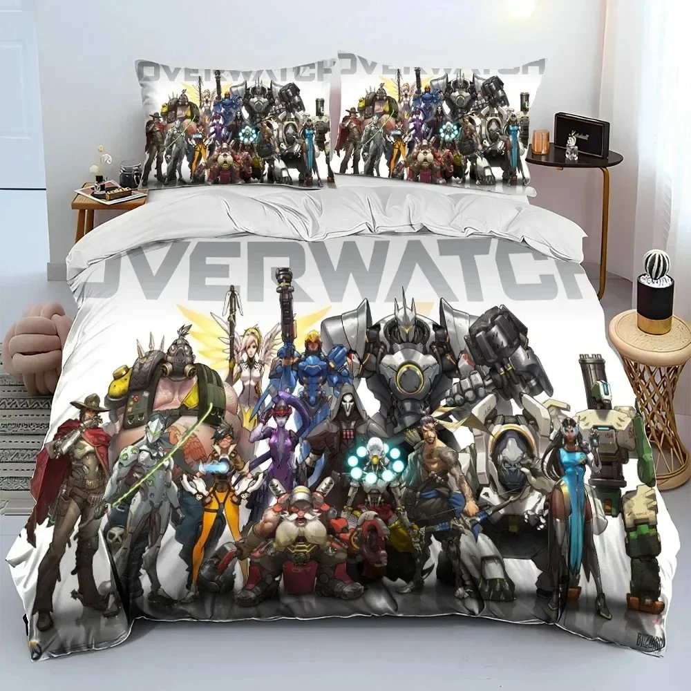3D Print OW Overwatch Game DVA Comfortable Duvet Quilt Cover Pillowcase ...