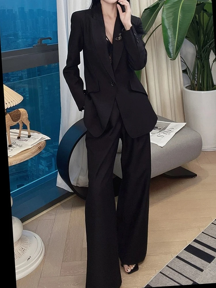 Blazer-Pantsuits-Solid-Woman-2-Pieces-Set-Autumn-Long-Sleeve-Business ...