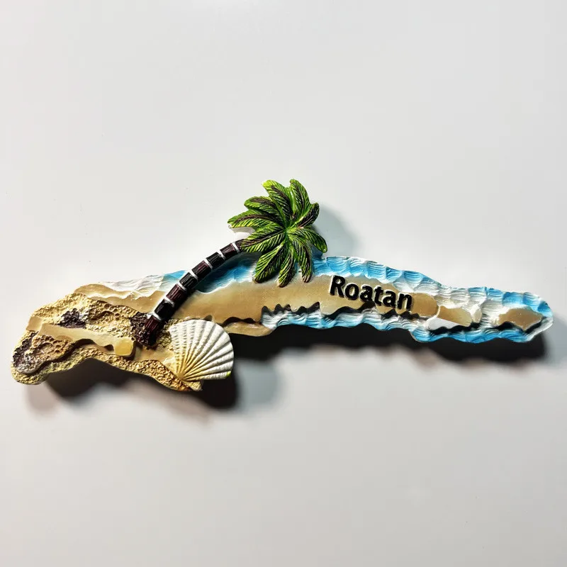 The Republic of Honduras Fridge Magnets Roatan Travelling Souvenirs ...
