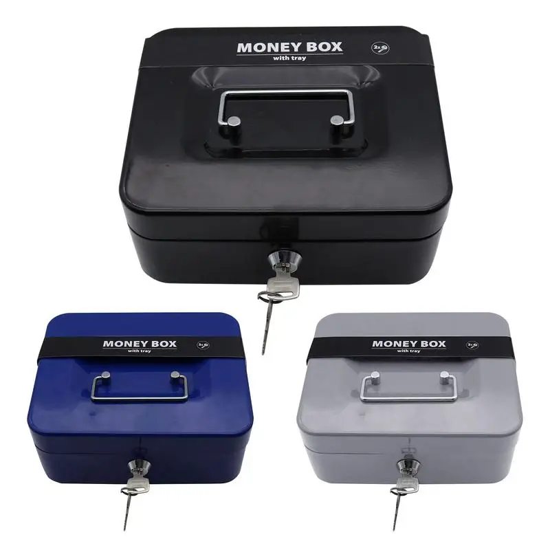 Metal-Mini-Safe-Box-Key-Lock-Store-Money-Coin-Cashier-2-layer-Fold ...