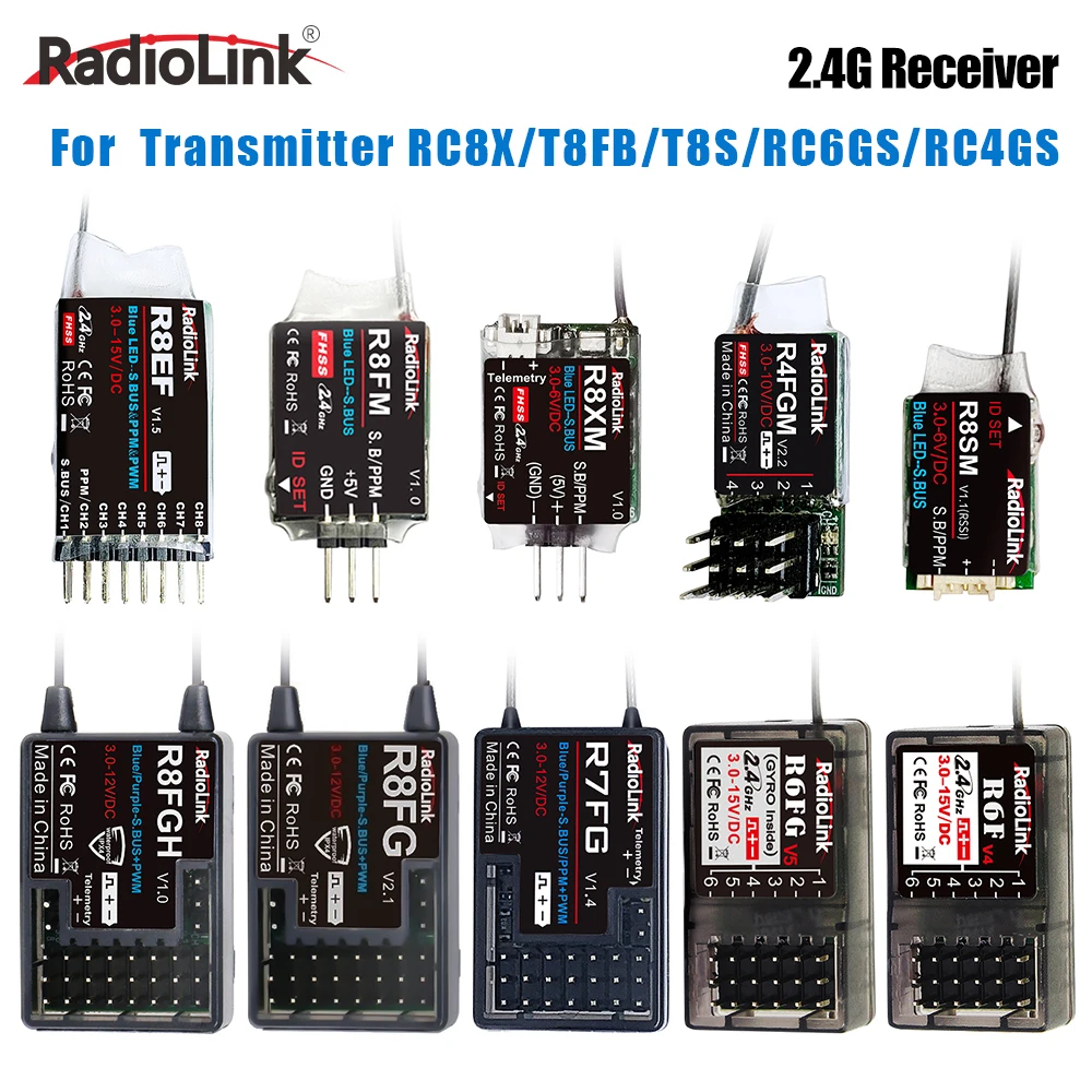 RadioLink-RC-Receiver-R8FGH-R8FG-R8EF-R8FM-R8SM-R8XM-R7FG-R6FG-R6F ...