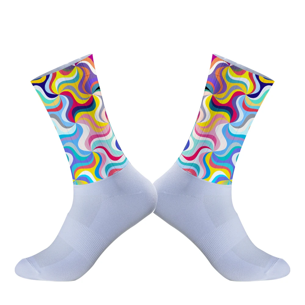 New-sport-Silicone-Cycling-Aero-Socks-Anti-Socks-Slip-Men-Bicycle-Sport ...