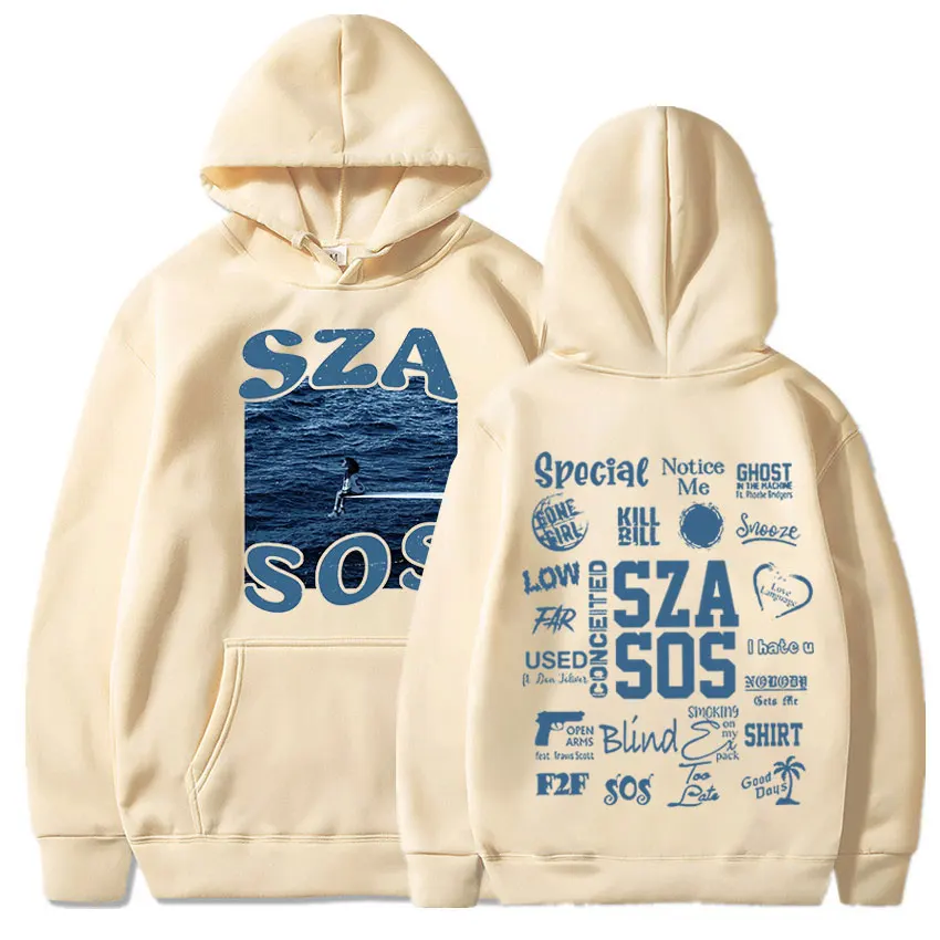 SZA-Music-Album-SOS-Graphic-Hoodie-Men-Women-s-Vintage-Oversize-Hoodies ...
