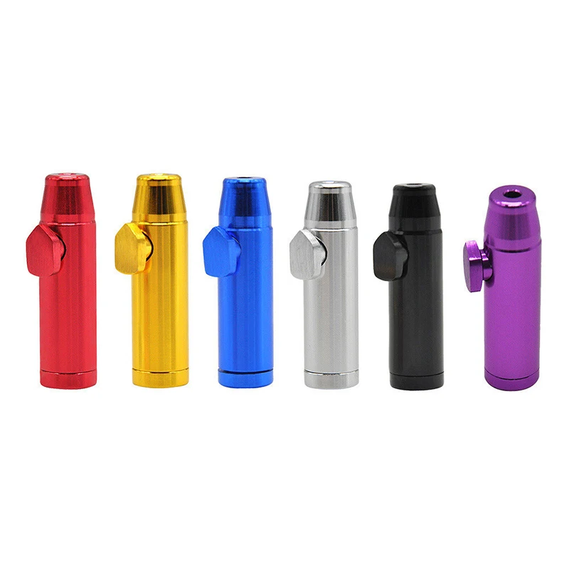 Aluminum Round Snuff Sniffer Snorter Dispenser Powder Boxes Snuff ...