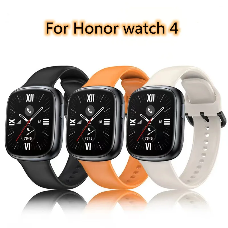 Strap-For-Honor-watch-4-Wristbands-Sport-Colorful-Band-Silicone ...