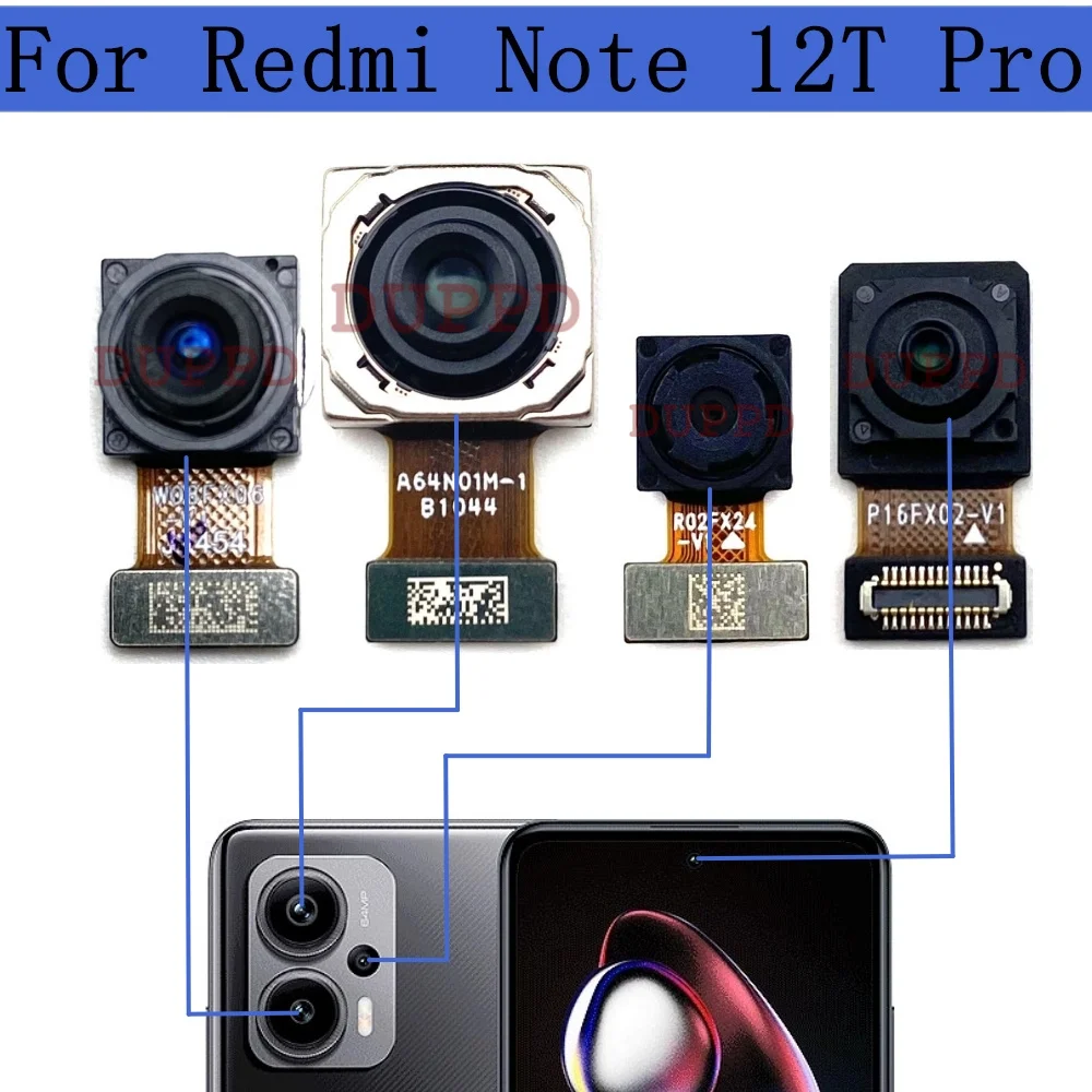 Rear-Back-Main-Camera-For-Xiaomi-Redmi-Note-12T-Pro-Front-Selfie-Facing ...