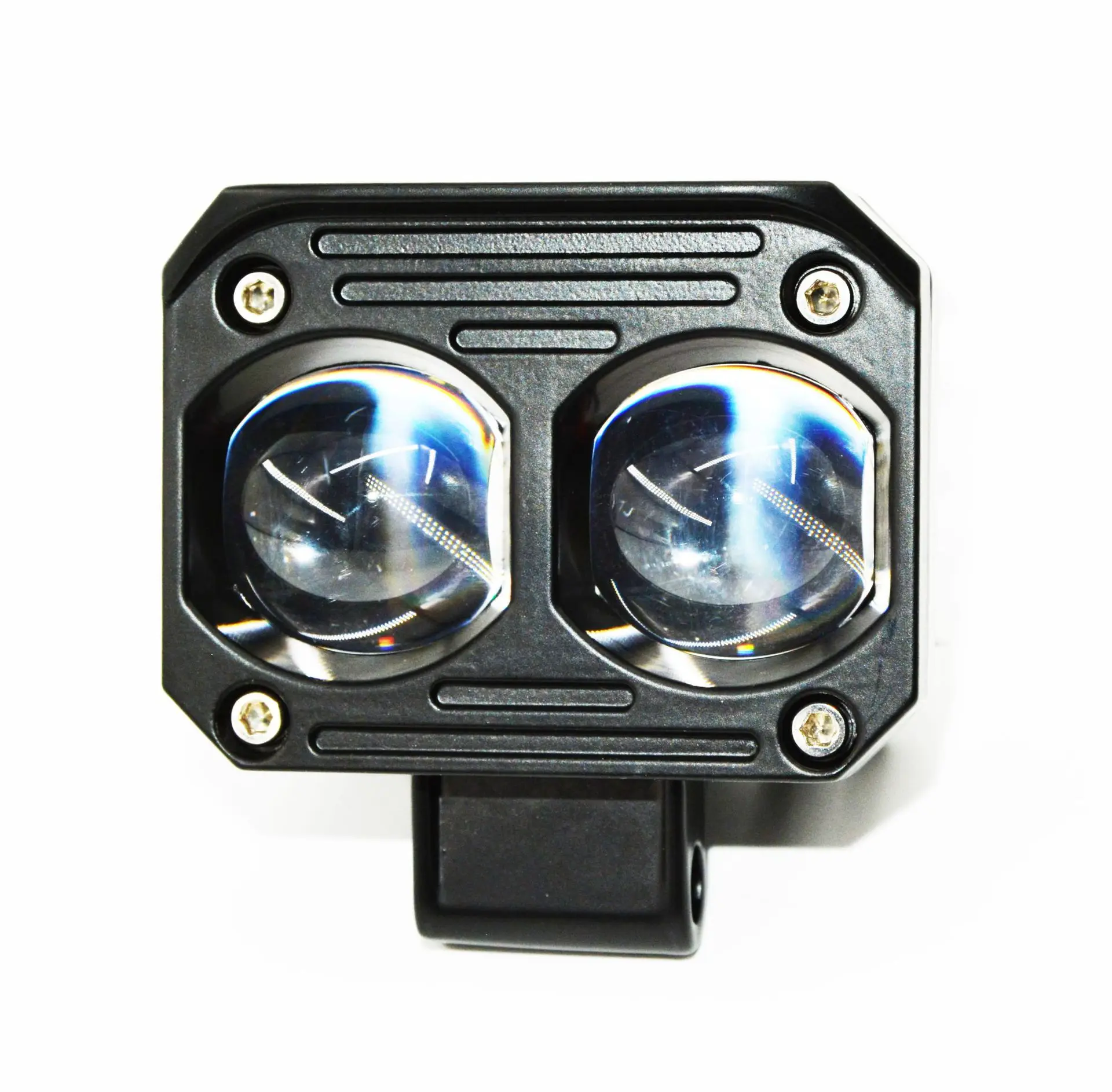 Led-Motorcycle-Lights-White-and-Yellow-Double-Lens-Electric-Car ...