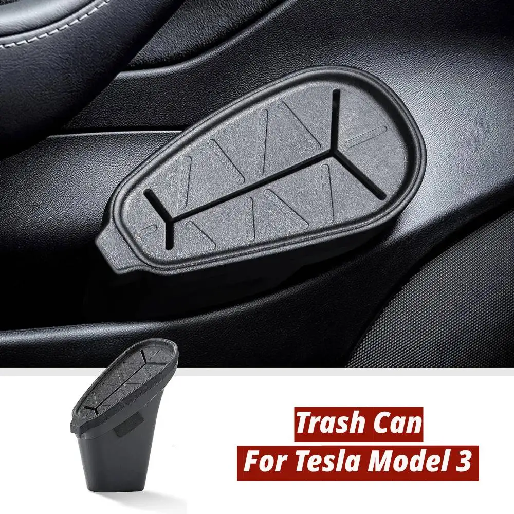 For-Tesla-Model-3-Highland-2024Garbage-Can-Car-Trash-Bin-with-Cover ...