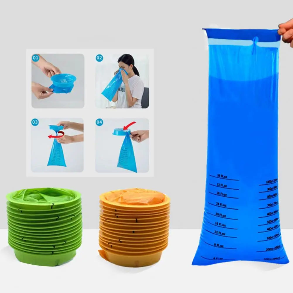25-Pcs-1000ML-Vomiting-Bag-Disposable-Travel-Car-Airplane-Motion ...