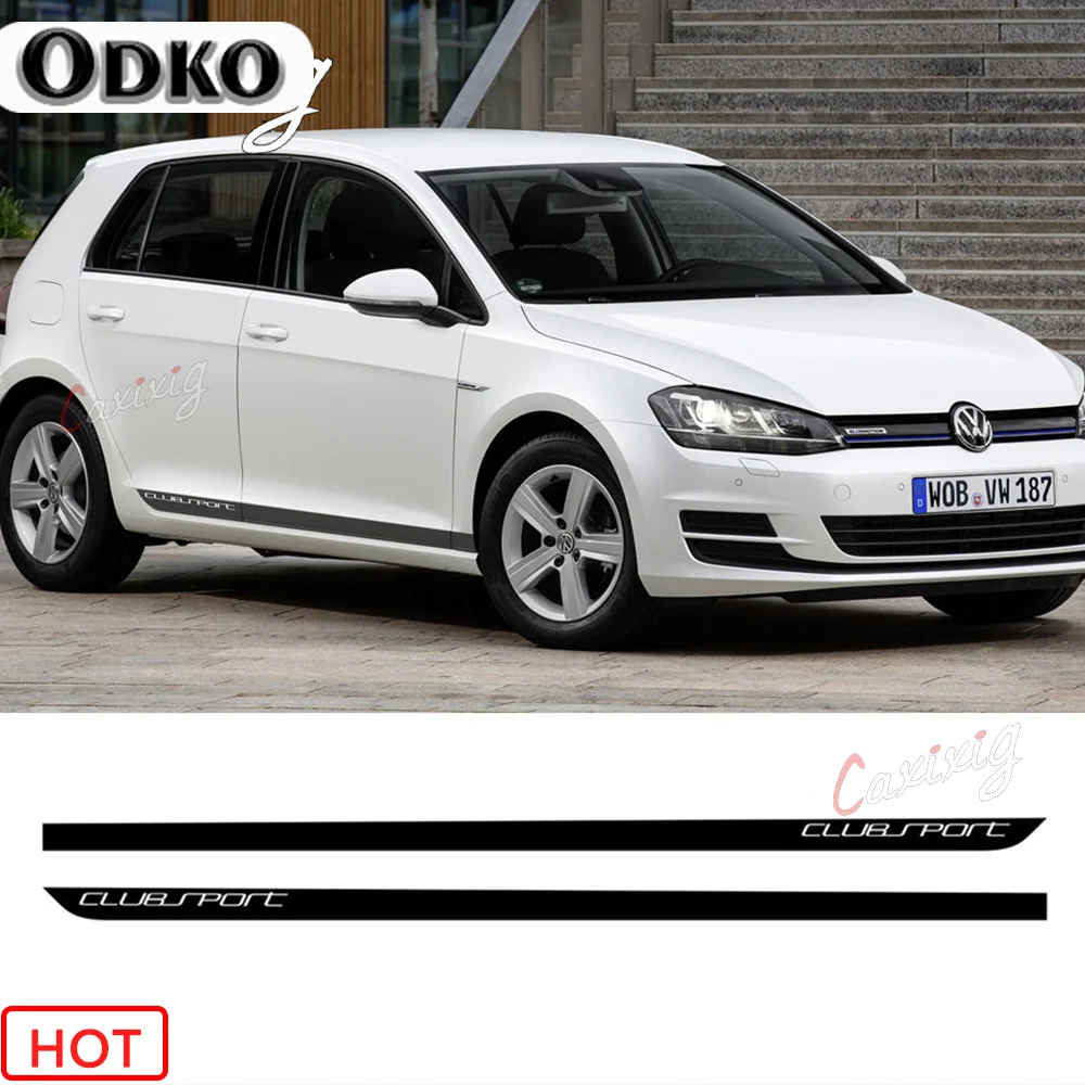 PERFORMANCE-Sport-Stripes-Car-Door-Side-Skirt-Sticker-Carbon-Fiber ...
