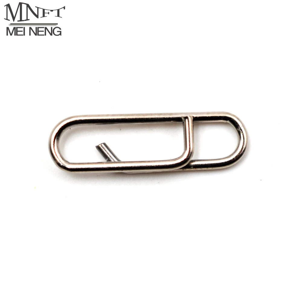 MNFT 50Pcs Fishing Safety Snaps Clip Interlock Line Terminal Tackle ...