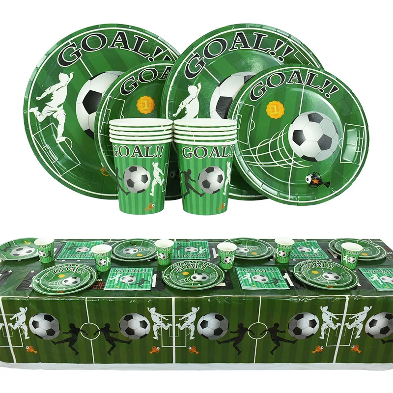 Football-Theme-Disposable-Tableware-Party-Supplies-Paper-Plate-Cup ...