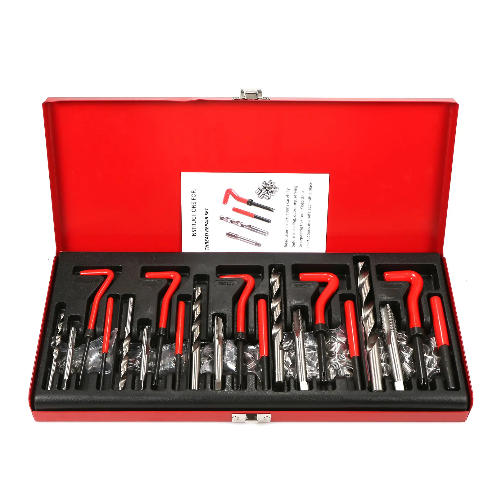 Car-Thread-Repair-Tool-Kit-Spanner-Wrench-Inser-es-Drill-Tap-Set-para ...