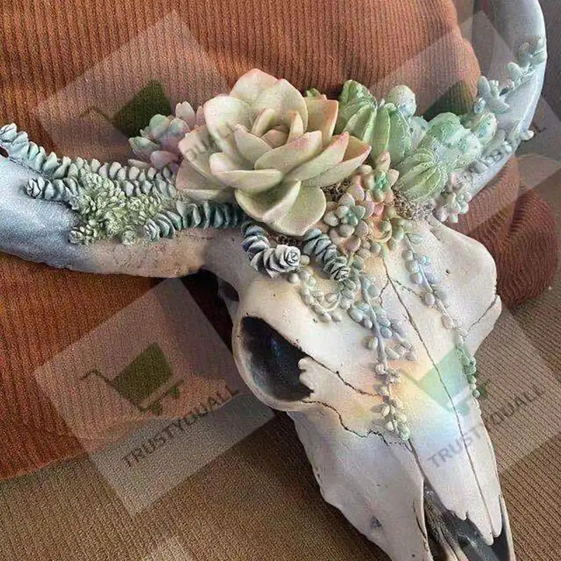 Animal Skulls And Flowers