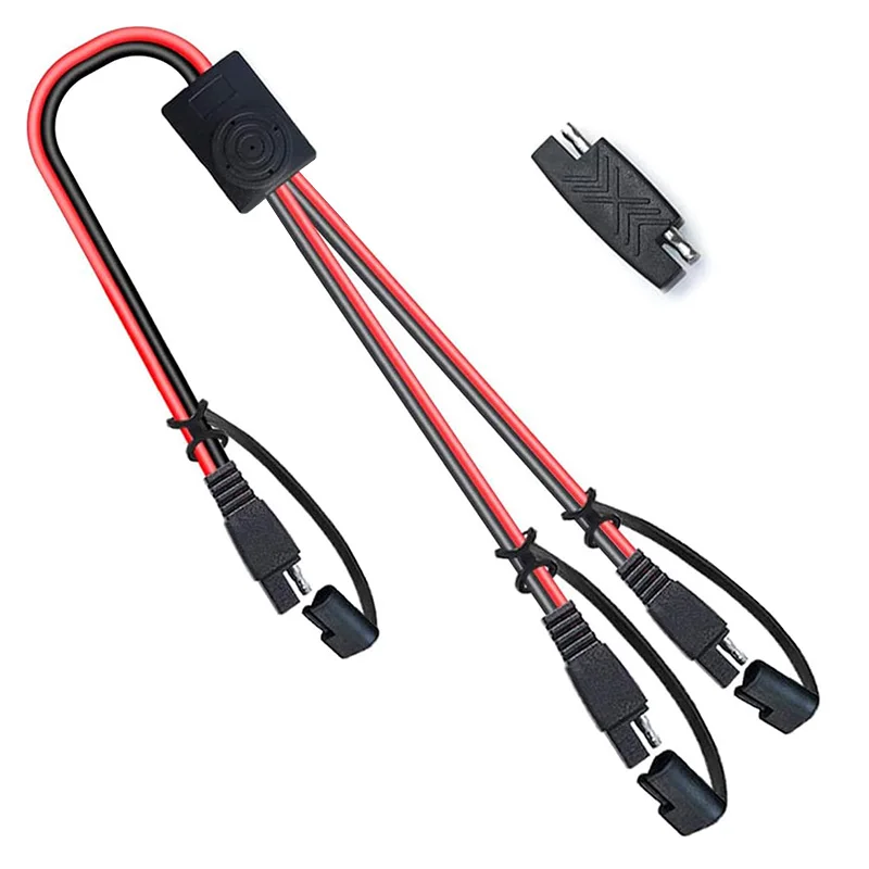 SAE 1 to 2 Extension Cable Quick Disconnect Connector 1 SAE Polarity ...