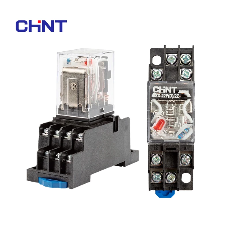 Chint Chnt Intermediate Relay Jzx-22f/2z 8 Feet Dc 12v 24v 36v Ac 110v 220v 380v - Relays ...