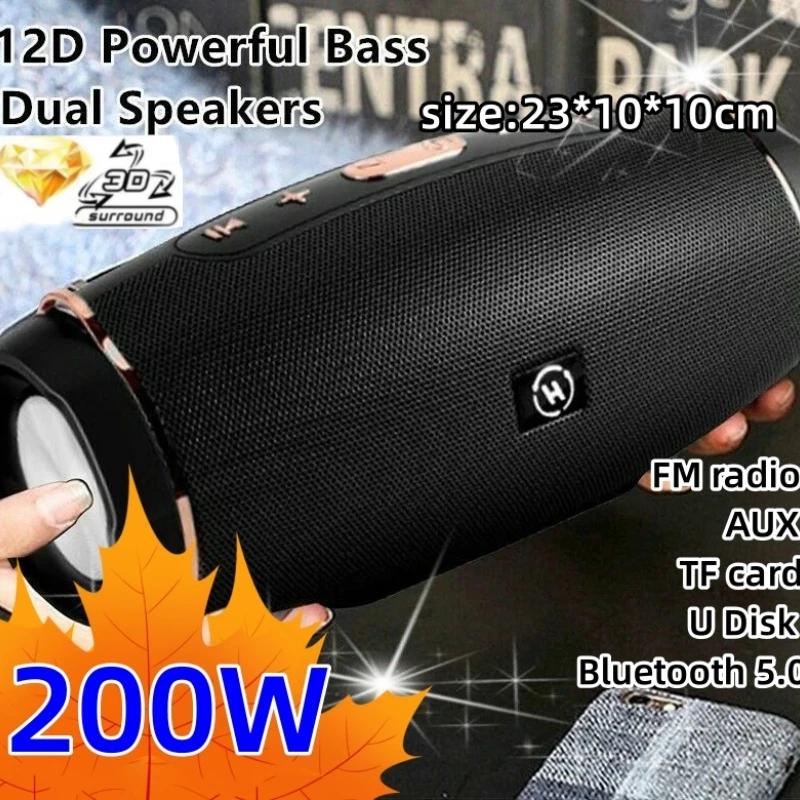200W-High-power-Bluetooth-Bass-Speakers-Portable-Outdoor-FM-Radio ...