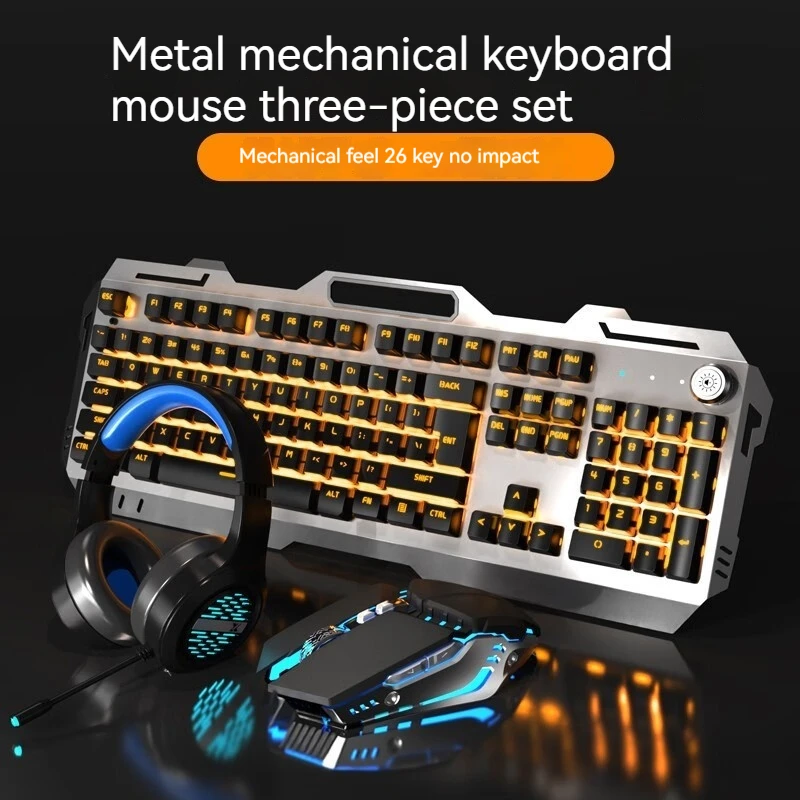 Hot-Gx810-Game-Keyboard-Mechanical-Feel-Keyboard-Mouse-Earphone-Set ...