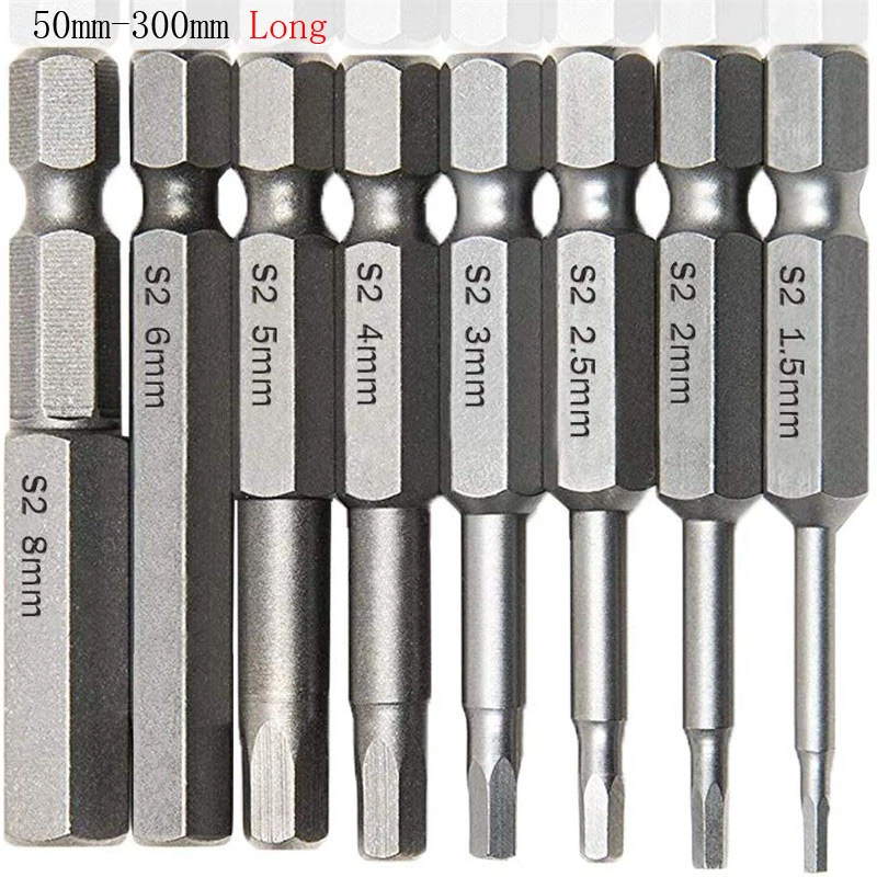 1pcs Hex Head Bit Set 1/4 Inch Hex Shank Magnetic Allen Wrench ...