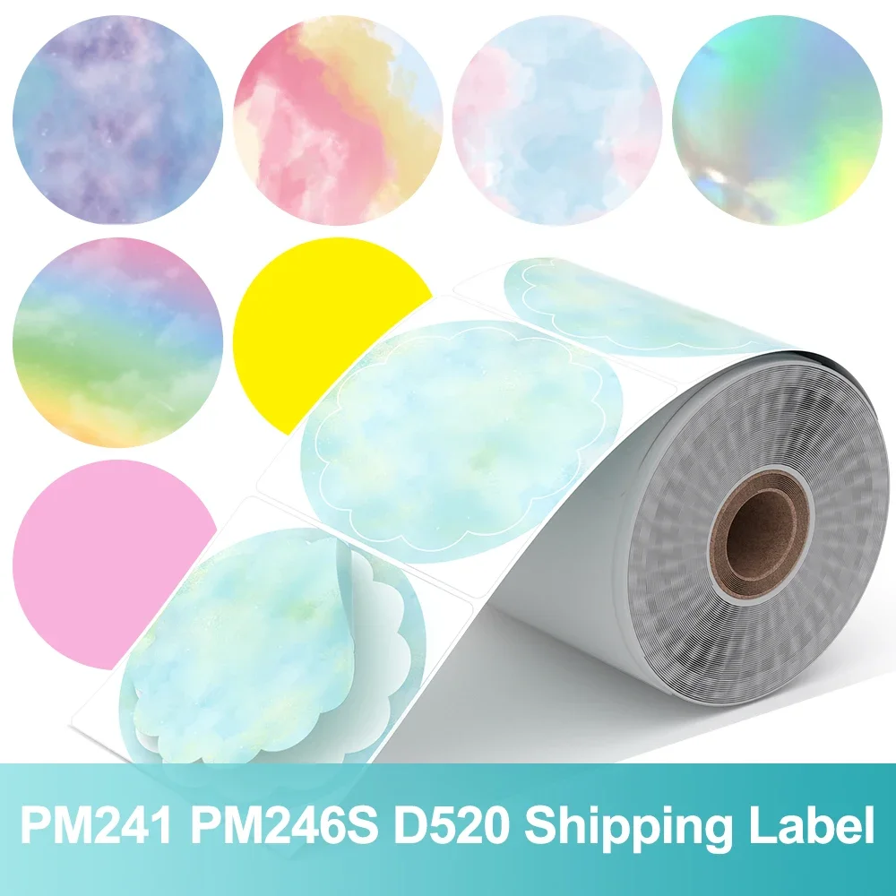 500-1000-Pcs-Phomemo-Thermal-Label-Paper-Round-Sticker-Waterproof-Label ...