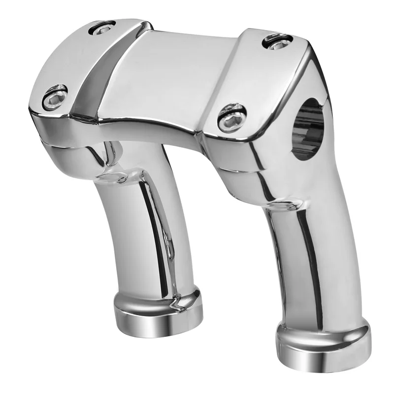 Motorcycle Chrome 4" Handlebar Riser 1" Bar For Harley Softail Springer ...