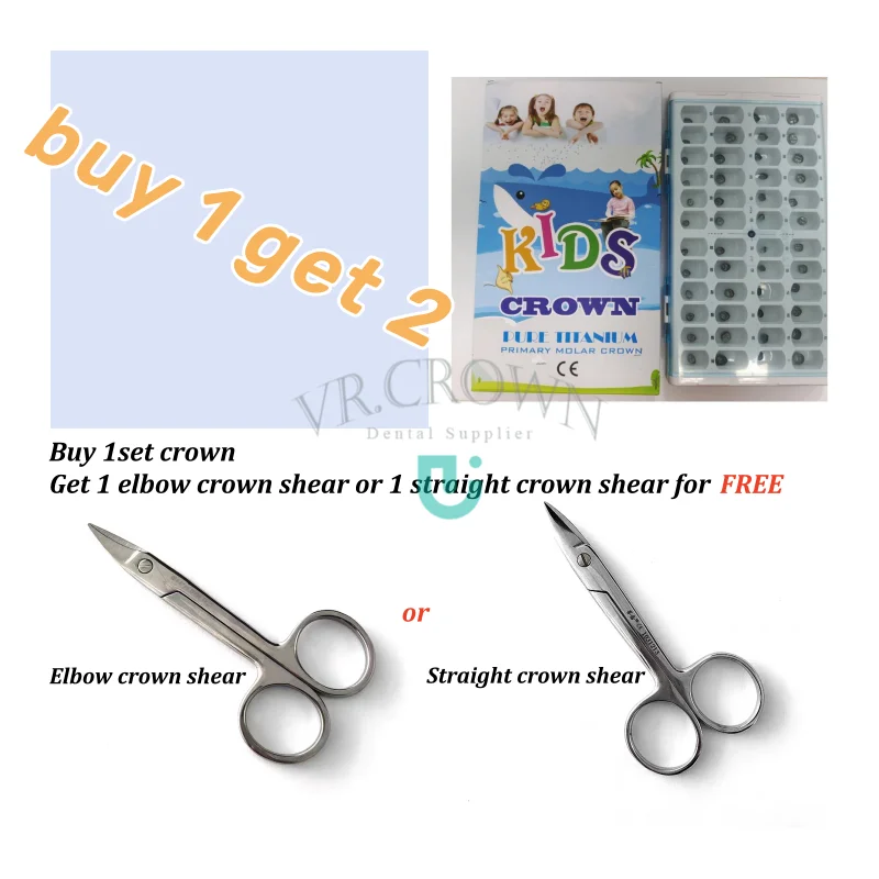 Titanium-Kids-Crowns-in-Dentistry-Preformed-Pure-Titanium-Children ...