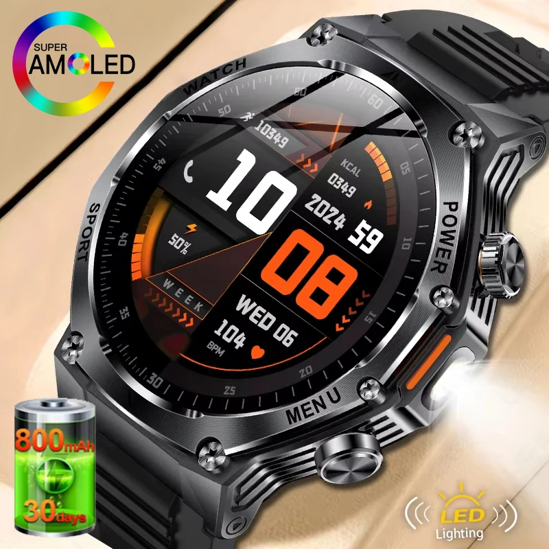 New 2025 Men's SmartWatch 1.8 inch Bluetooth Call Smart Watch IP67 ...