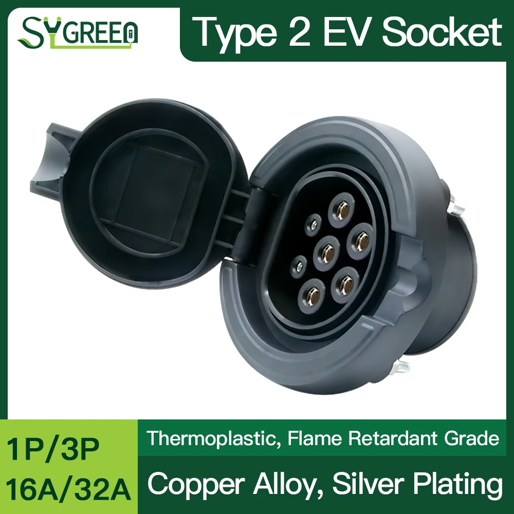 Electric Vehicle Charging Adapter Ev Charger Cable 16a 32a Evse Side ...